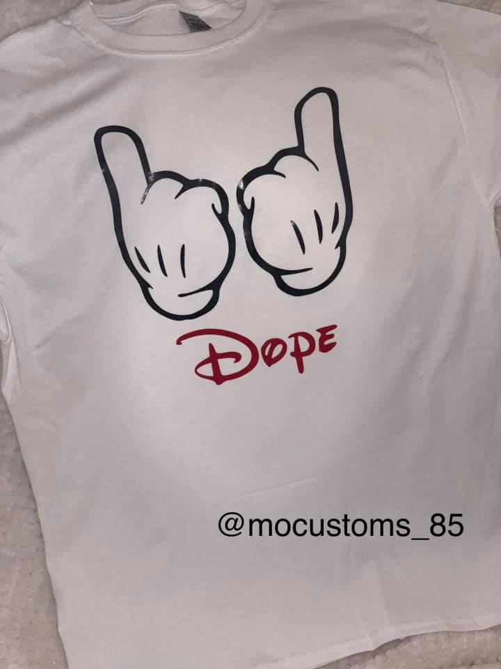 Mickey Mouse Dope Hands Logo